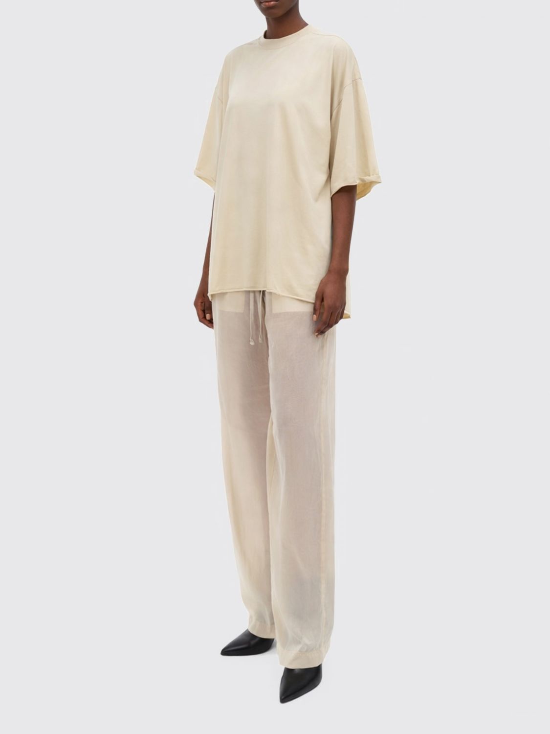 RICK OWENS Rick Owens Wide Leg Drawstring Trousers